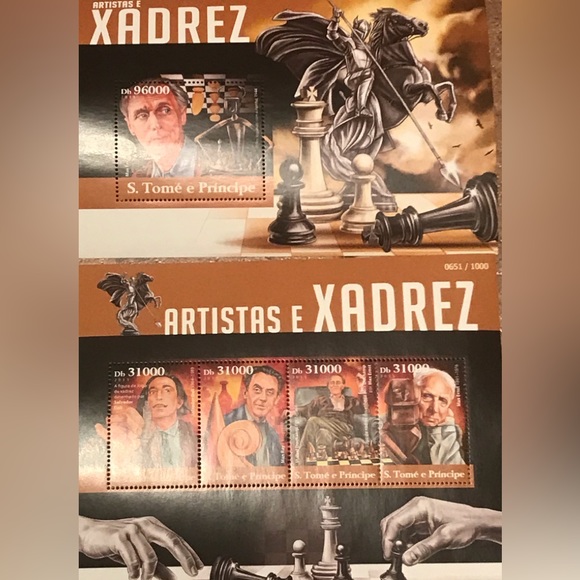 Other | Artists And Chess Collectible Stamp Set Sao And Principe | Poshmark